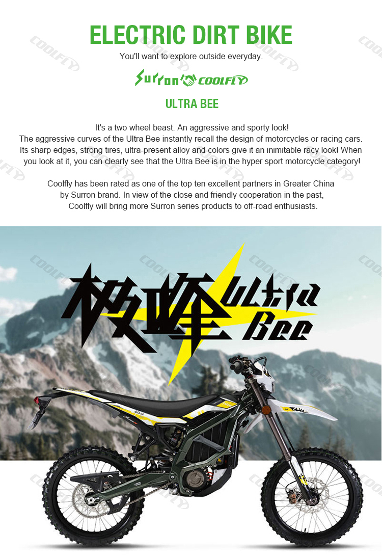 Surron Ultra Bee Electric Dirt Bike 74V 55Ah 90Km/h 12.5Kw Electric ...