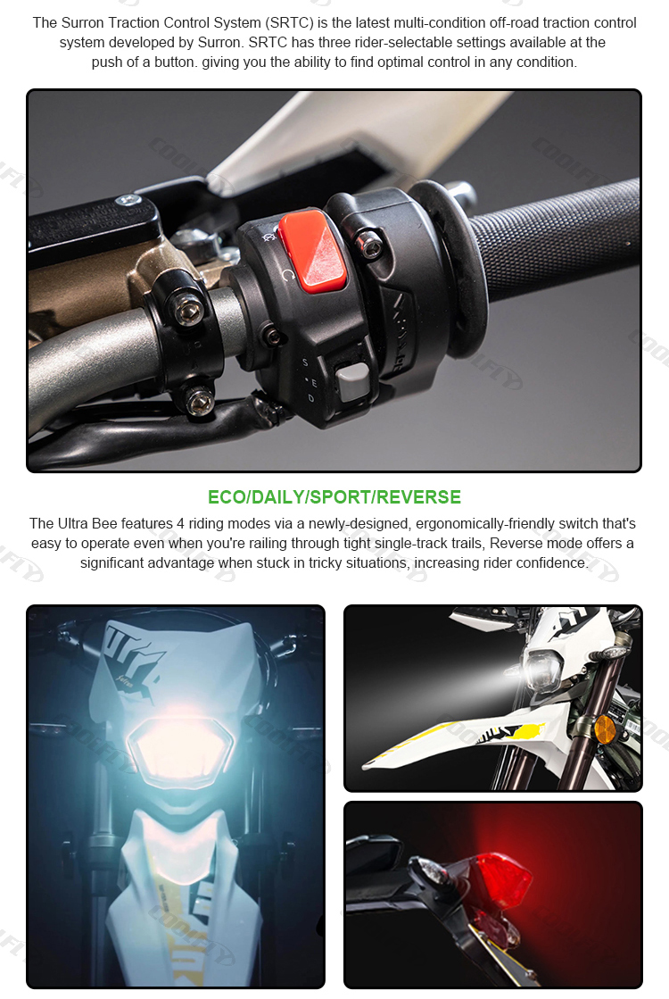 Surron Ultra Bee Electric Dirt Bike 74V 55Ah 90Km/h 12.5Kw Electric ...