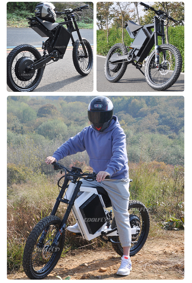 CHEETAH-AIR COOLFLY Stealth Bomber Electric Bike 72V 5000w 8000w 12000w 15kw 20kw B52 Enduro E ...