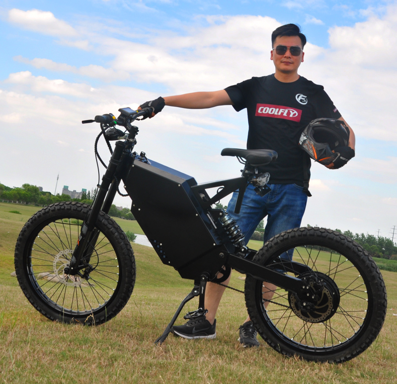 CHEETAH-PRO 2023 Super Faster Full Suspension Mountain Ebike Stealth Bomber Electric Bike 3000W ...