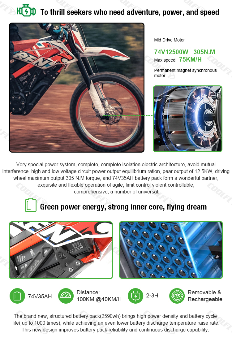 Apollo Rfn Ares Electric Motorcycle Apollo Rally Pro 74v 35ah Dirt Bike ...