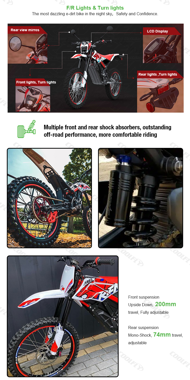 Apollo Rfn Ares Electric Motorcycle Apollo Rally Pro 74v 35ah Dirt Bike ...