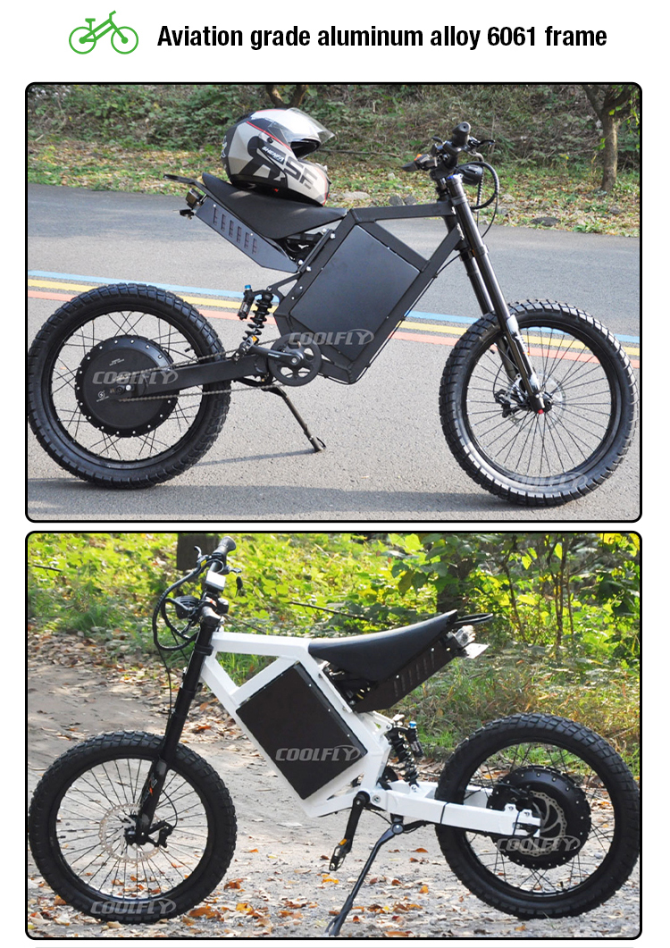 CHEETAH-AIR COOLFLY Stealth Bomber Electric Bike 72V 5000w 8000w 12000w 15kw 20kw B52 Enduro E ...